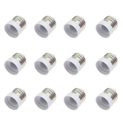 Fineled 12pack E26 Socket To E17 Bulb Socket Adapter Medium Screw E26 Socket To Intermediate