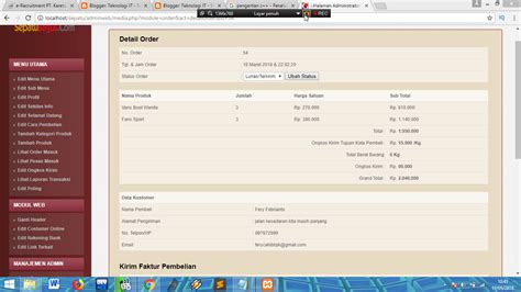 Aplikasi Penjualan Menggunakan Php Mysql Dan Framework Bootstrap Berbasis Website Teknologi It