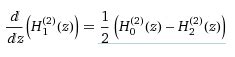Python Second Derivative Of The Hankel Function Unsing Sympy Stack Overflow