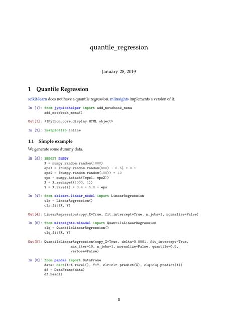 Quantile Regression Explained Pdf Linear Regression Regression Analysis