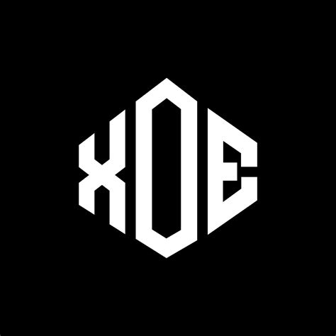 Xoe Letter Logo Design With Polygon Shape Xoe Polygon And Cube Shape