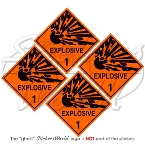 Explosive Atmosphere Explosion Danger Warning Safety Sign Sticker Decal 75mm 3 3 66 Picclick Au