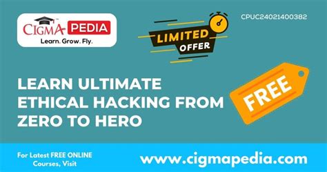 Learn Ultimate Ethical Hacking From Zero To Hero Free Udemy Course Cigma Pedia