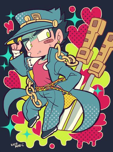 Kujo Jotaro Jojo No Kimyou Na Bouken Drawn By Kotorai Danbooru