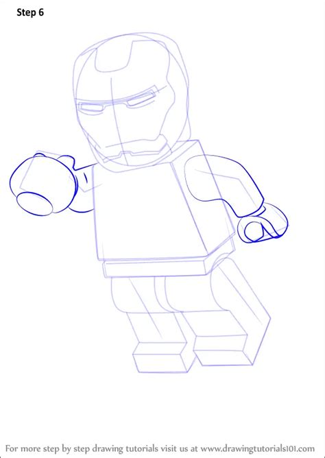 How To Draw Lego Iron Man Lego Step By Step DrawingTutorials Com