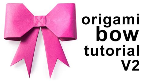Origami Ribbon Instructions How To Fold An Origami Bow Skip To My