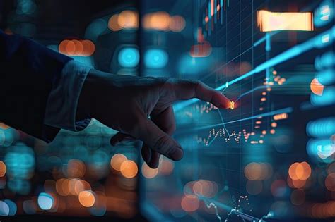 Businessman Presses Button Ipo Initial Public Offering Network On Chart Premium Ai Generated Image