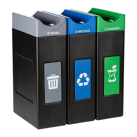Commercial Zone Avante 3 Stream Trash Recycling And Compost Centre 3