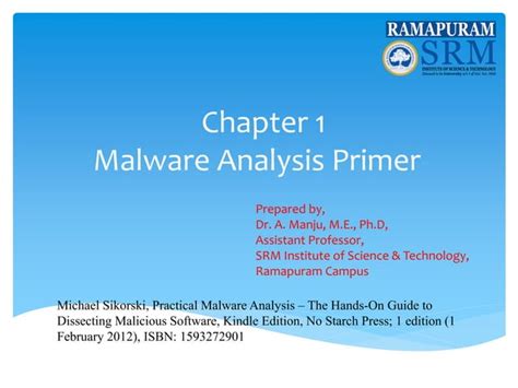 Chapter 1 Malware Analysis Primerpdf Operating Systems Computer