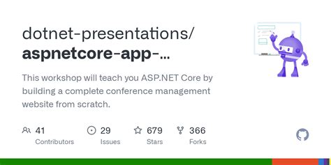 GitHub Dotnet Presentations Aspnetcore App Workshop This Workshop Will Teach You ASP NET Core