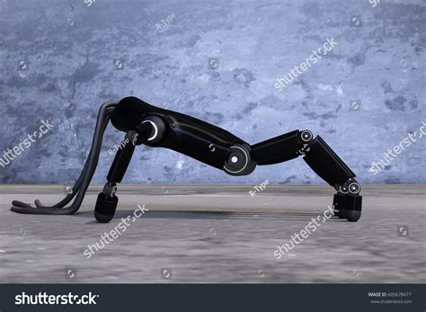 Robot Hand Imitating Spider 3d Rendering Stock Illustration 605678477