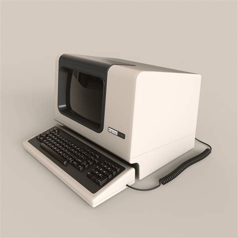 3d Model Dec Vt 100 Video Terminal Vr Ar Low Poly Cgtrader