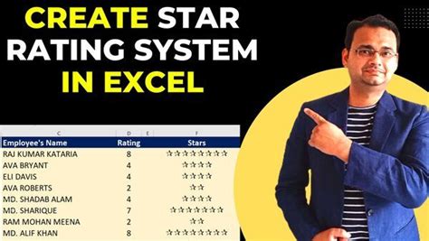 How To Create A Star Rating System In Excel ⭐⭐⭐⭐⭐ 5 Star10 Star