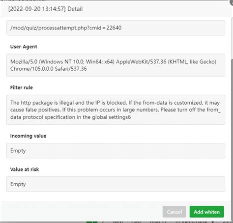 How To Disable Block From Data Nginx Waf AaPanel Free Hosting Control Panel One Click LAMP