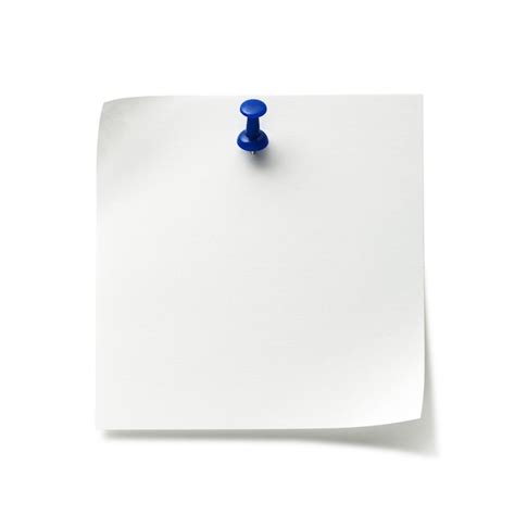 Premium Photo Postit Note With Push Pin
