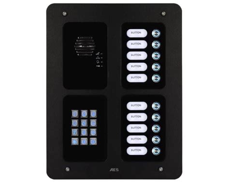 aes mod fbk10 us 10 button assembled unit with keypad