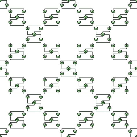 Blockchain With Five Blocks Blue Seamless Pattern 56488289 Vector Art
