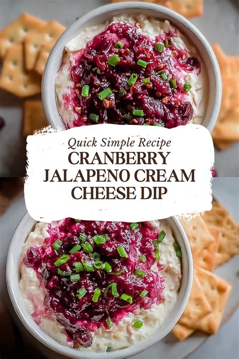 Cranberry Jalapeno Cream Cheese Dip Recipe For Spicy Snacks
