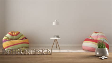 나무 테이블 책상 이나 선반 화분된 잔디 공장 집 열쇠와 3d 문자 단어 인테리어 디자인 안락 프로젝트 개념 복사 공간 배경 흐리게 빈 방 만들기 Draft Sports