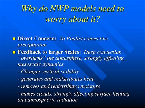 Convective Parameterization In Nwp Models Ppt Download