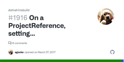 On A Projectreference Setting Referenceoutputassemblyfalse And