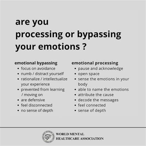 World Processing Vs Bypassing Are You Processing Your Emotions—or
