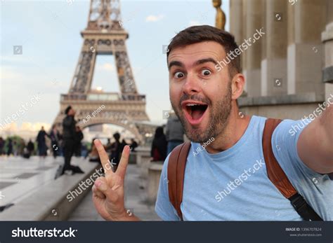 Eiffel Tower Man Images Stock Photos Vectors Shutterstock