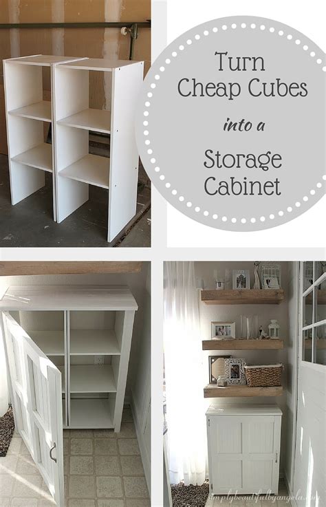 Diy Storage Cabinet Using Cheap Cube Units