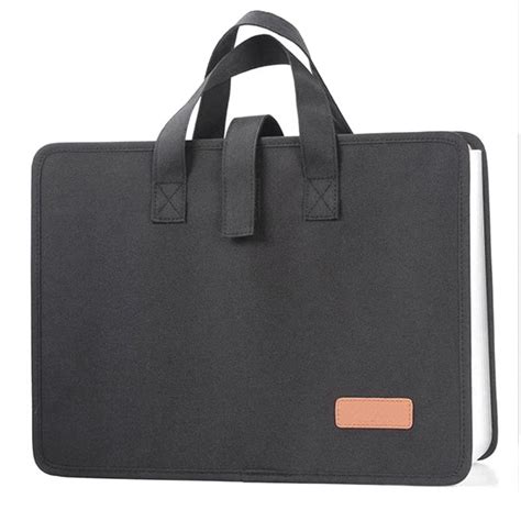 13 Pocket A4 Size Expanding File Organizer Black Walmart Com