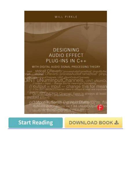 pd9c pdf download designing audio effect plug ins in c with digital audio signal processing