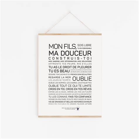 Affiche Mon Fils Les Mots à Laffiche