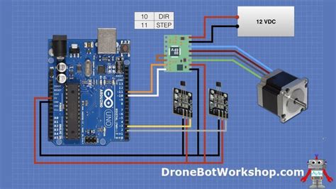 Controlling Stepper Motors With Hall Effect Switches Dronebot Workshop