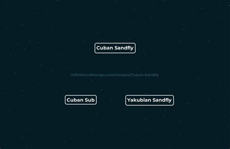 🦟 Cuban Sandfly Recipe How To Make Cuban Sandfly In Infinite Craft