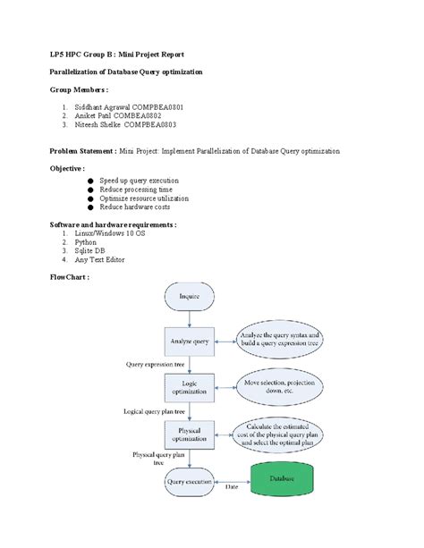 Hpc Mini Project Dbms Query Optimization Lp5 Hpc Group B Mini
