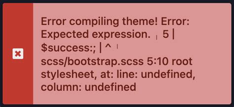 Problem With Theme Manager Error Compiling Theme Bugs Wappler