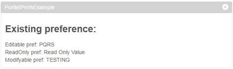 Portlet Preferences With EDIT Mode Example ASB Notebook