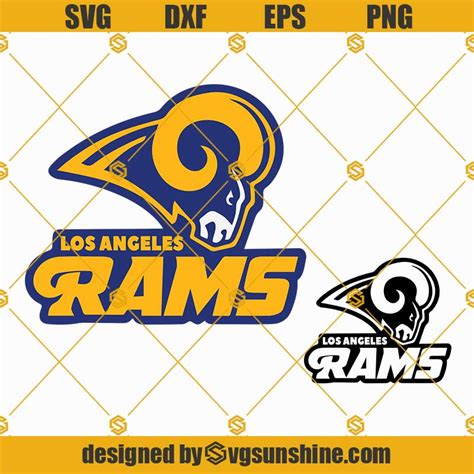 Los Angeles Rams Svg Rams Svg La Rams Logo Svg Png Dxf Eps Bundle 2 Files