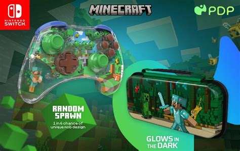 Pdp Nuovo Controller E Custodia Minecraft Per Nintendo Switch