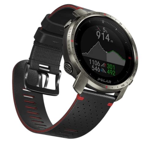 Polar Grit X Pro Titan Noir Résistant à Leau Jusquà 100m 330ft
