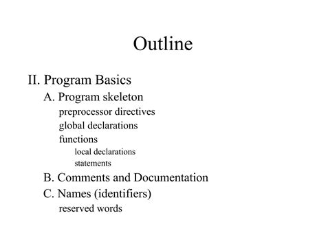 Variables Identifiers Constants Declaration In C Ppt