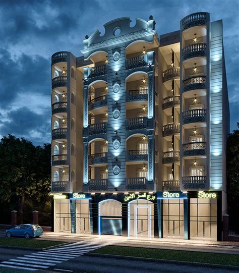 Egyptian Residential Building On Behance Residential Building Modern
