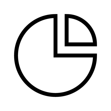 Pie Chart Icon Vector Symbol Design Illustration 26627384 Vector Art At