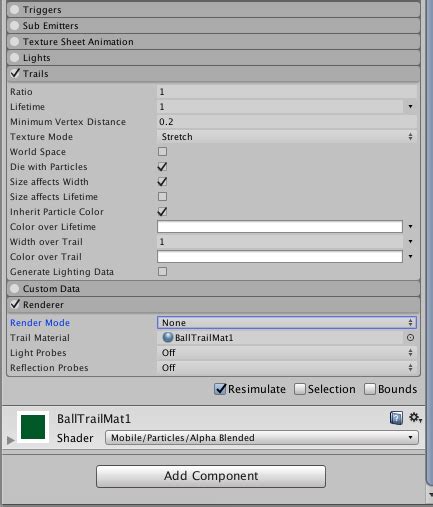 draw trail behind player when its not moving unity engine unity