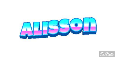 Alisson Name Animated  Logo Designs