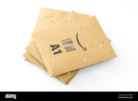 Istanbul Turkey November 20 2022 Amazon Logo With Sign Arrow Smiling Printed On Delivery