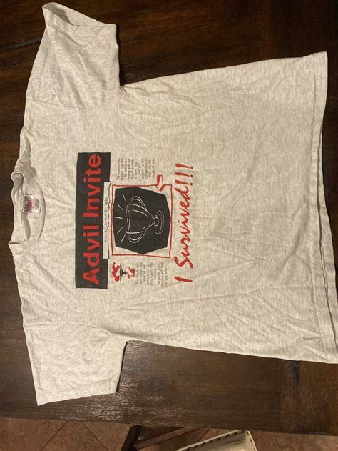 Vintage 1995 Advil Invite Single Stitch Gem