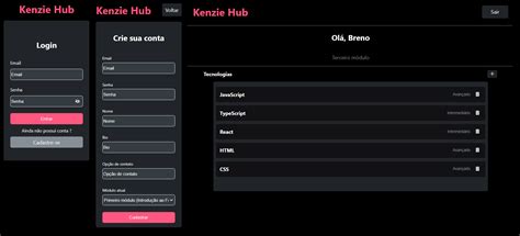 Github Brenofigueiredoo Kenzie Hub Kenzie Hub Um Sistema Para Que Estudantes Possam