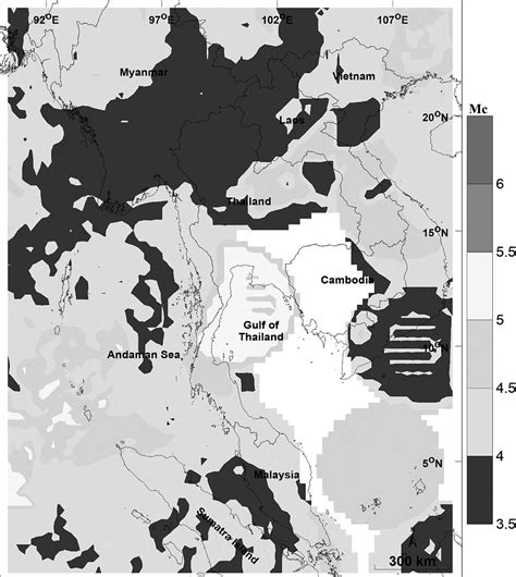 Map Of Dataset 2 Showing The Spatial Distribution Of Mc Analyze From