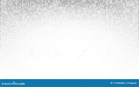 Gradient Binary Code Digits Background Stock Illustration