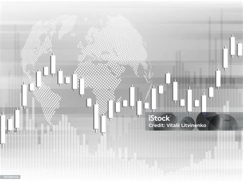 세계 지도와 증권 거래소 차트 시장 투자 거래 거래 플랫폼 비즈니스 그래프 벡터 일러스트 배경 주제에 대한 스톡 벡터 아트 및